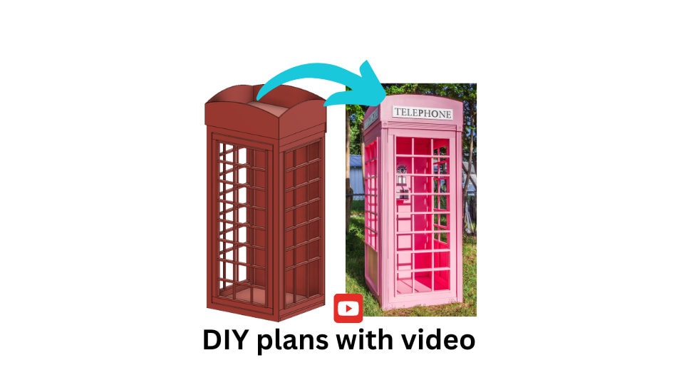 Telephone Booth Backdrop PLANS With Measurements- DIGITAL DOWNLOAD ...