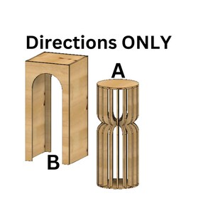 Plinth Prop Table Decoration- DIGITAL DOWNLOAD (these Are Only Plans on ...