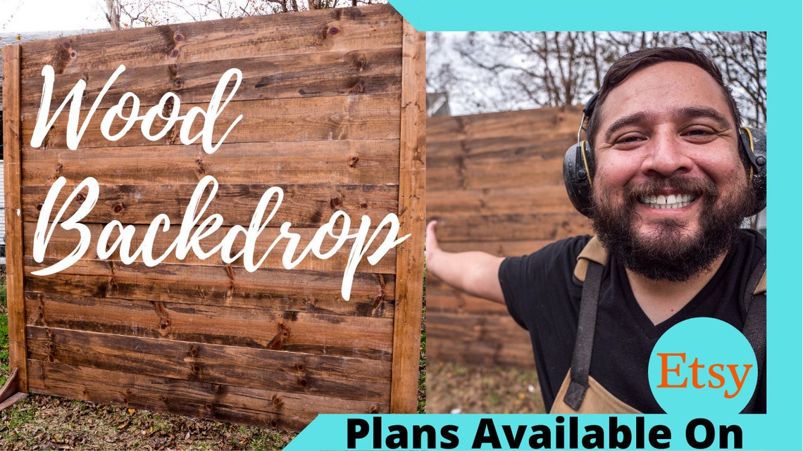 Wood Backdrop PLANS With Measurements DIGITAL DOWNLOAD these - Etsy