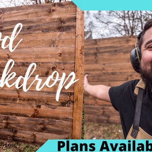 Wood Backdrop PLANS With Measurements- DIGITAL DOWNLOAD (these Are Only ...