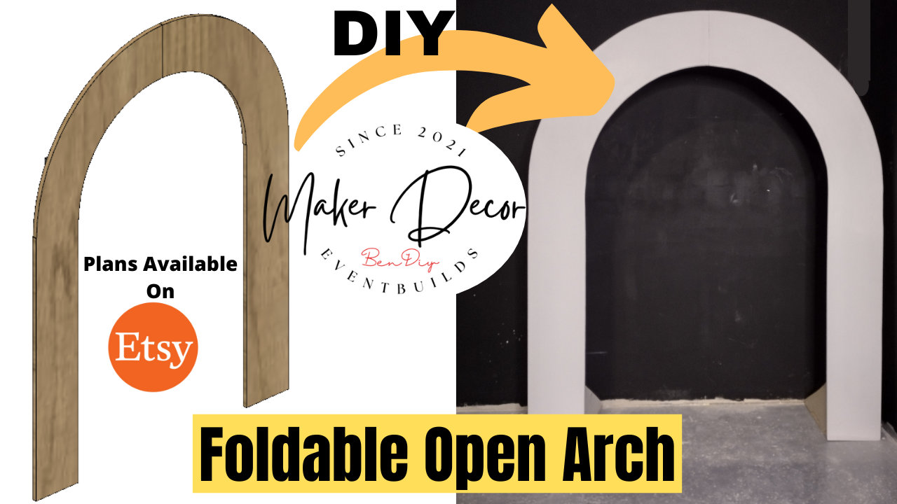 Foldable Open Arch PLANS With Measurements- DIGITAL DOWNLOAD (these Are ...