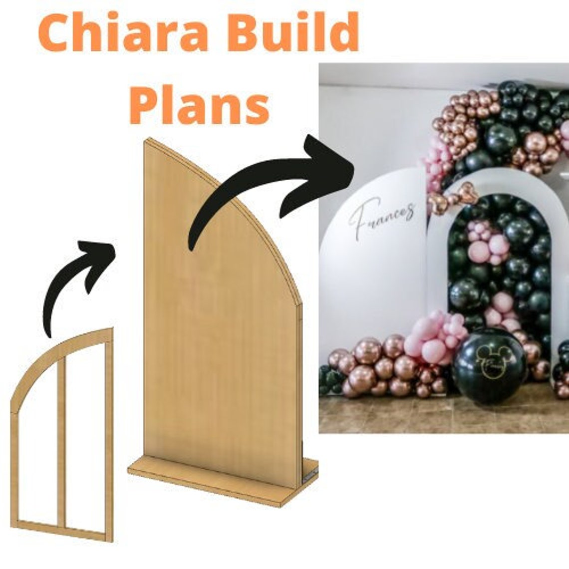 Chiara Backdrop PLANS With Measurements DIGITAL DOWNLOAD - Etsy