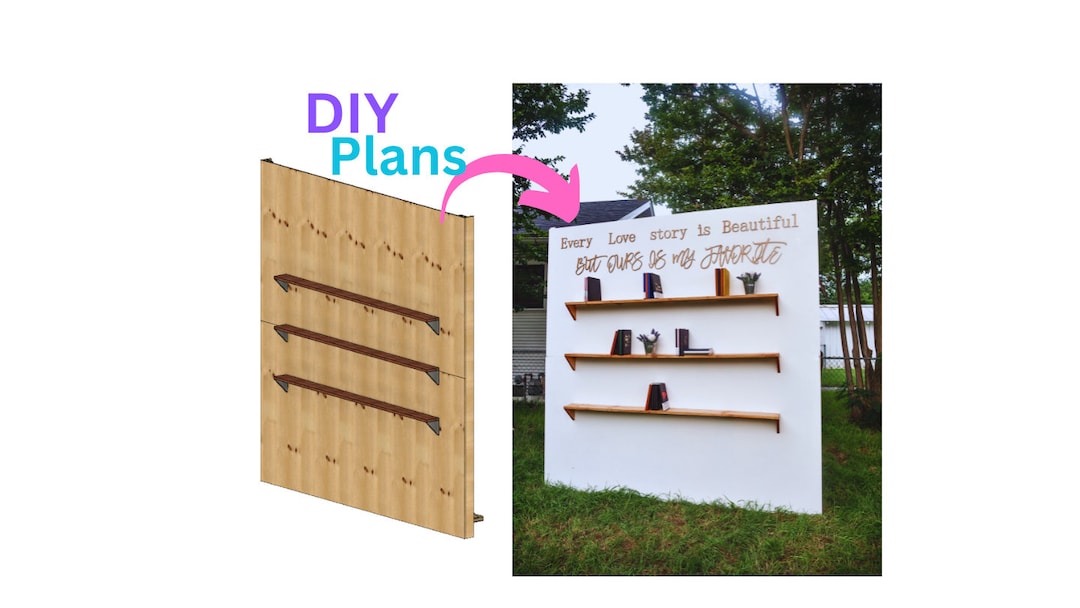 Flat 8ft X 8ft Wall Backdrop PLANS With Measurements- DIGITAL DOWNLOAD ...