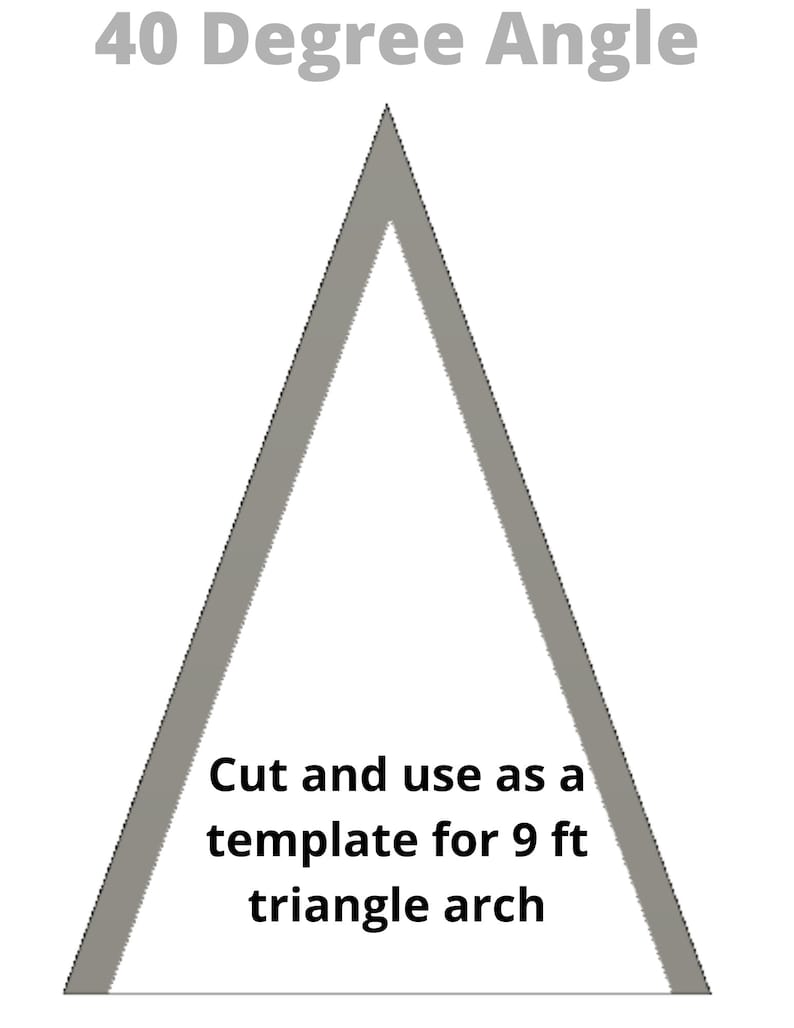 Triangle Arch PLANS With Measurements - DIGITAL DOWNLOAD (these Are ...