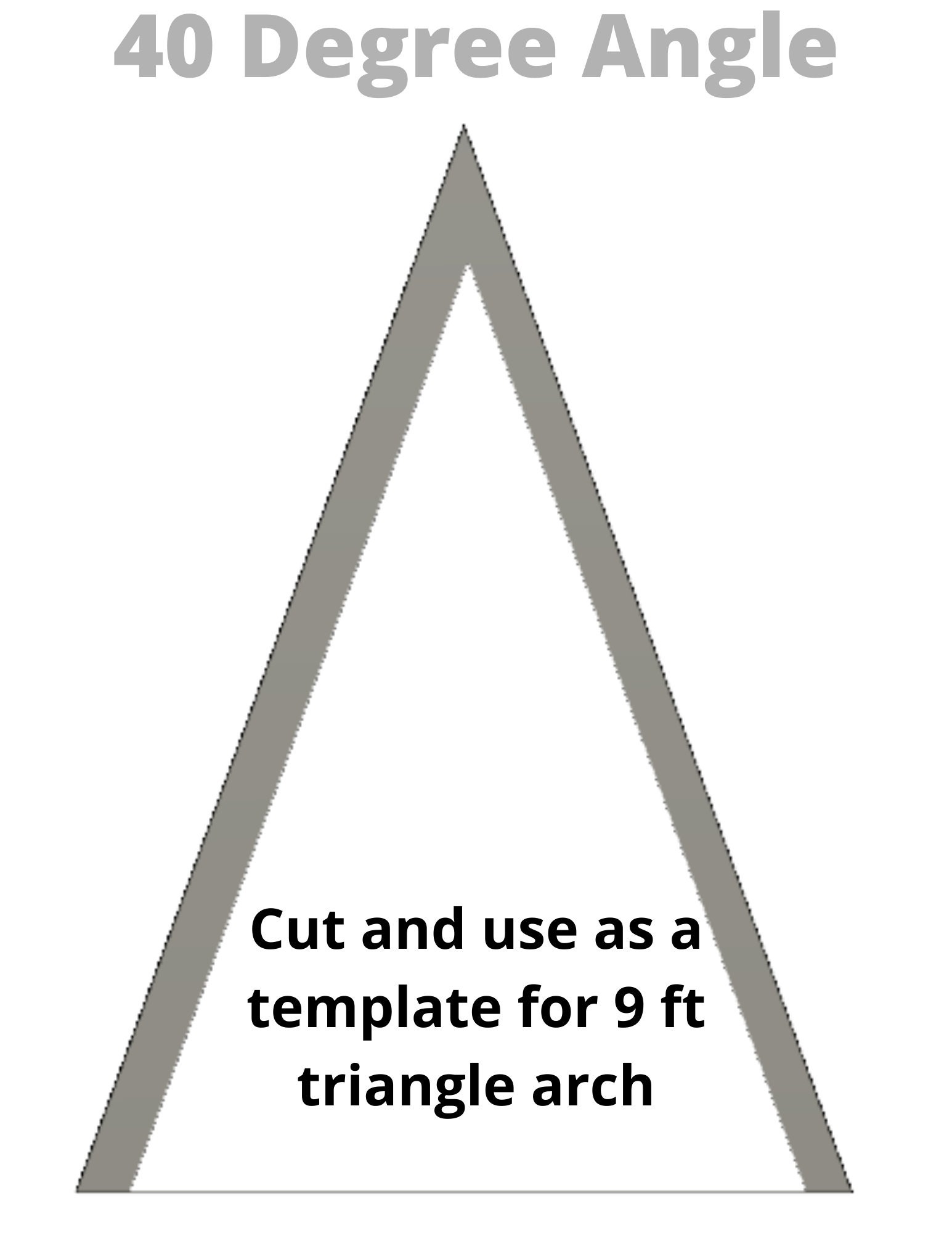 Triangle Arch PLANS With Measurements DIGITAL DOWNLOAD - Etsy