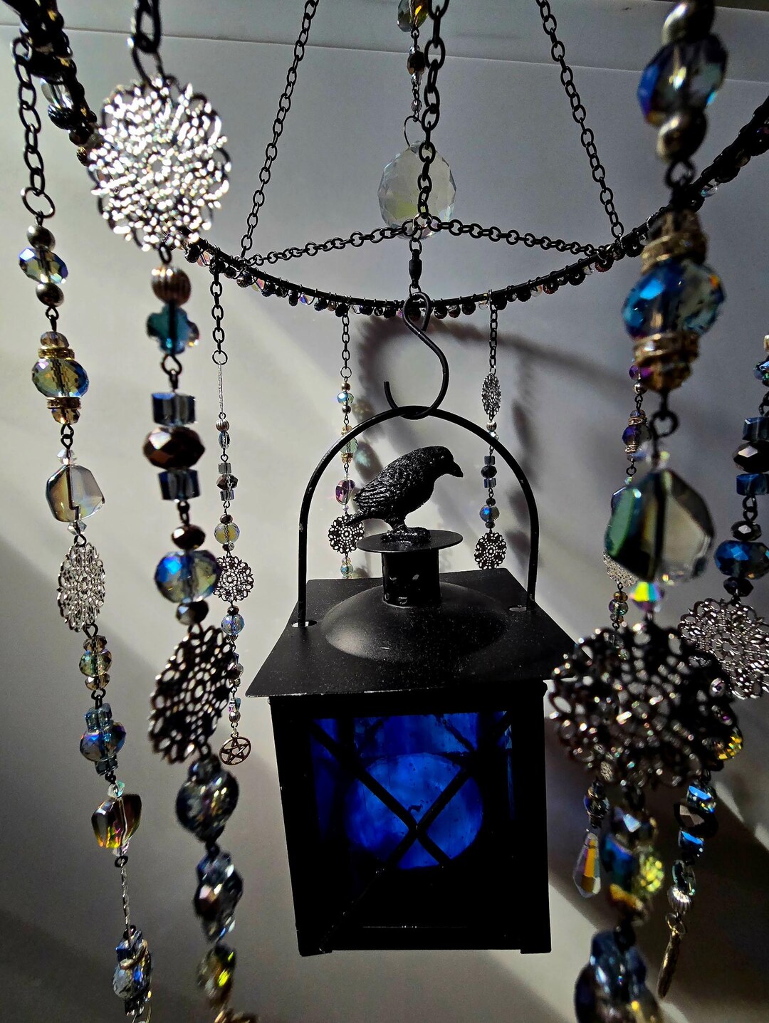 Raven Lantern Suncatcher - Etsy