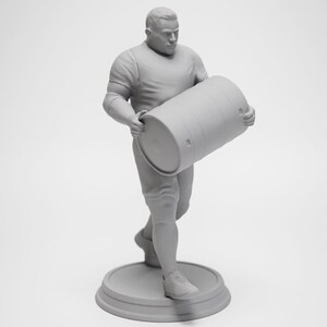 3D Printed Strongman Figurine Keg Carry Strength Event Gift for ...
