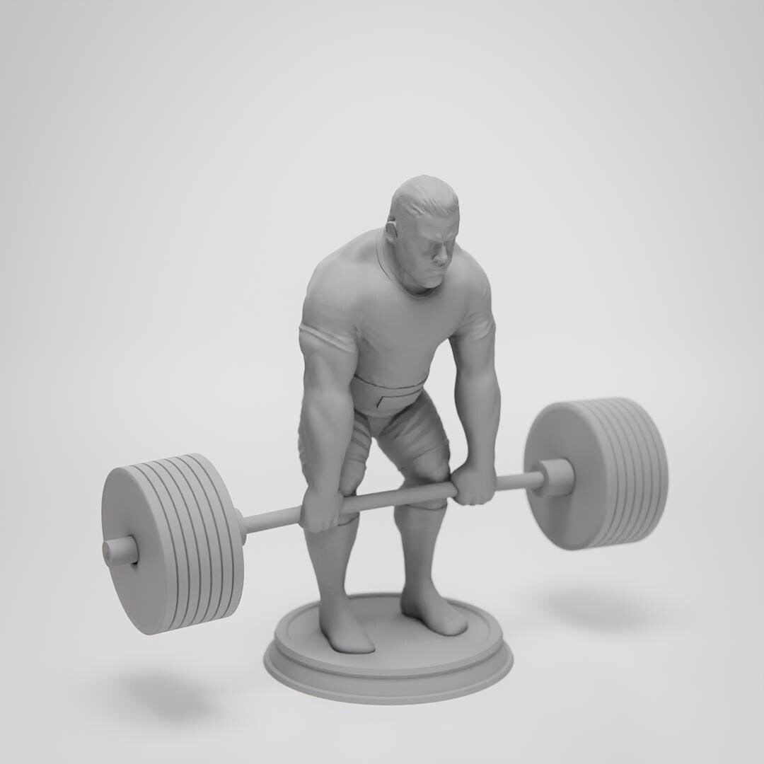 3D Printed Realistic Deadlift Figurine - Powerlifting Statue - Gift for ...
