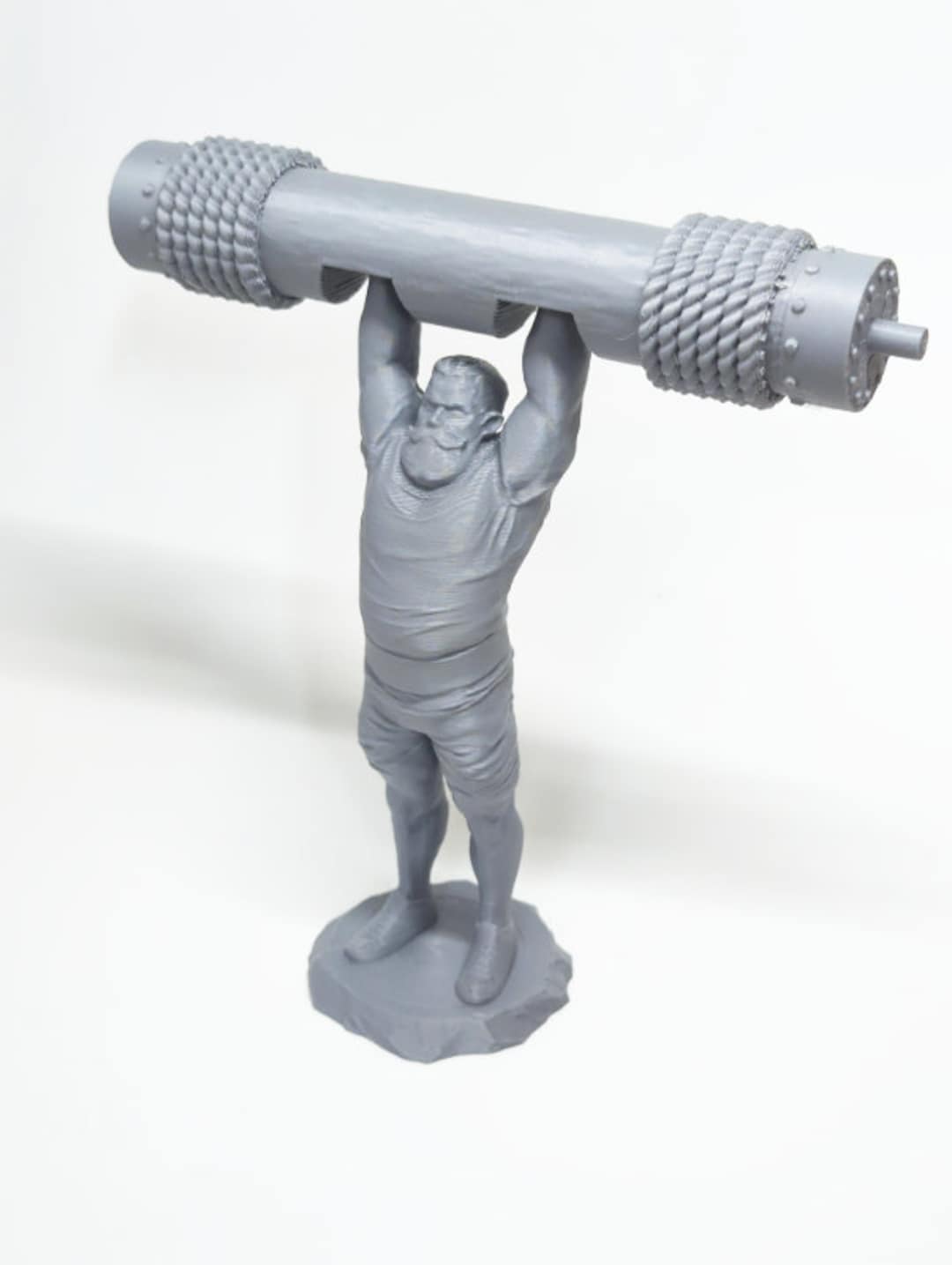 7'' Tall Strongman Loglifter Statue 3D Printed Strongman Figurine ...