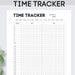 Printable Daily Time Tracker | Productivity Planner (PDF/JPG) - Etsy