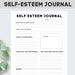 Self-esteem Journal| Printable Journal |self Love |self Care |mental ...