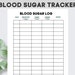 Blood Sugar Tracker|printable Tracker|blood Sugar Log|printable Log ...