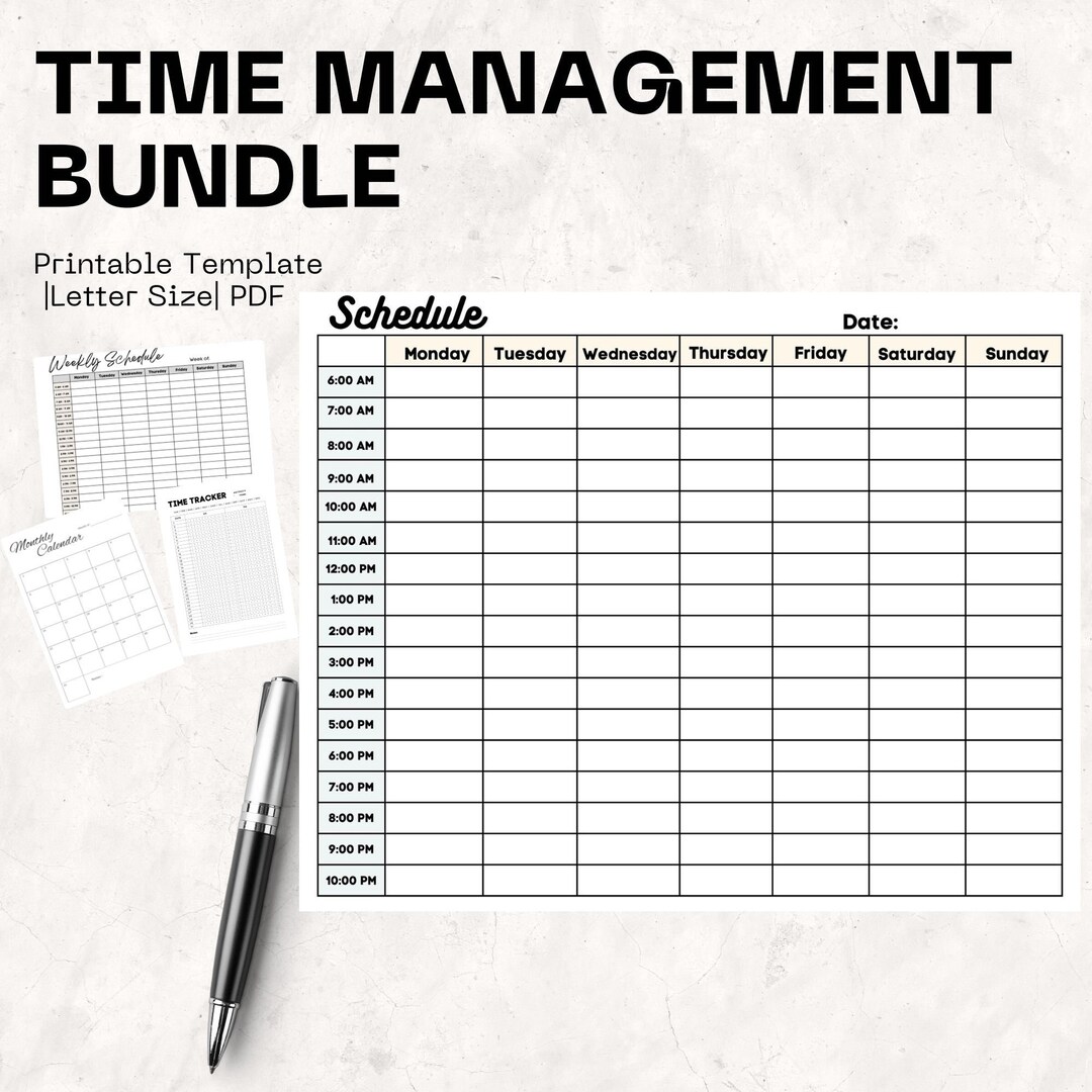 Time Blocking|trackers and Planners |daily Planners |time Blocking ...