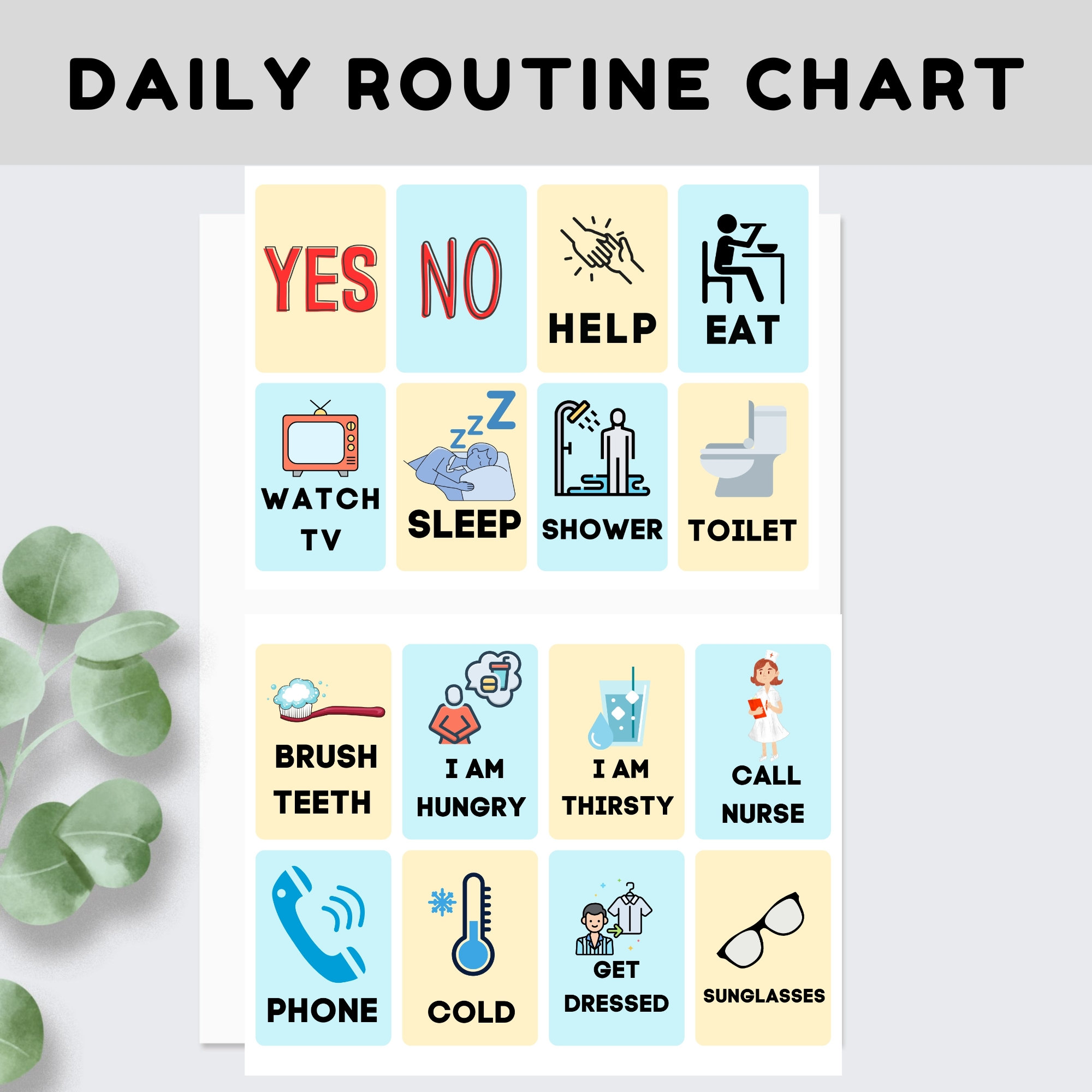 Dementia Care Chart, Printable Flash Cards,visual Cards,memory Care ...