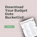50 Budget Dates,printable Bucket List ,date Ideas,couple Goals,date ...