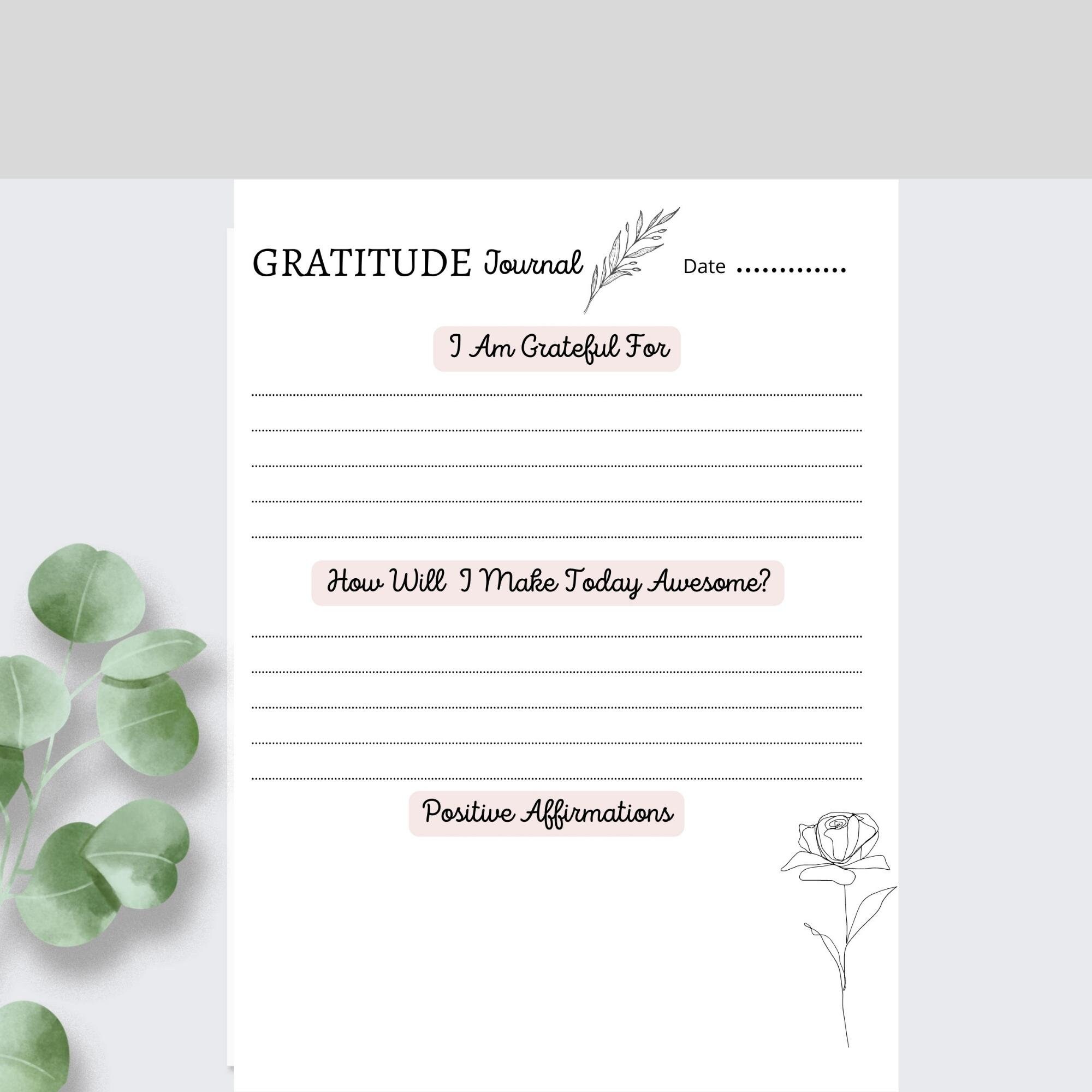 Printable Journal|gratitude Journal|daily Planner|instant Download ...