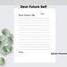 Dear Future Meprintable Self Journalself Caredigital Downloaddear ...