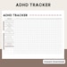 ADHD Tracker|printable Planner|printable Tracker|mental Health|self ...