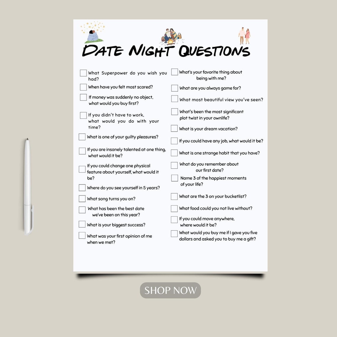 Unusual Date Ideas,printable Bucket List,date Ideas,couple Goals,date ...