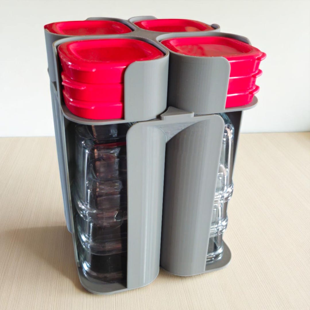 Grey Storage Jars and Lids for the SEB Multidelices Yogurt Maker - Etsy