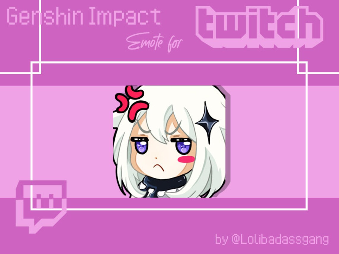 Cute Paimon Pout Emote for Twitch/discord | Etsy