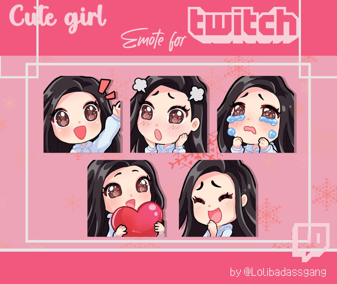 Twitch and Discord Emotes // Cute Chibi Emoji Emotes for | Etsy Australia