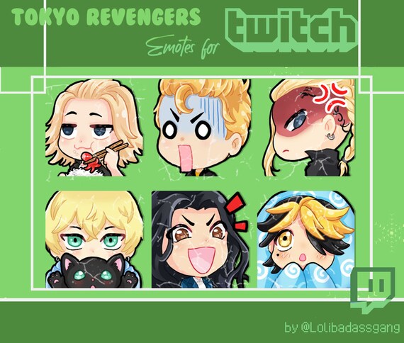 Tokyo Revengers Emote Pack Twitch Discord | Etsy Singapore
