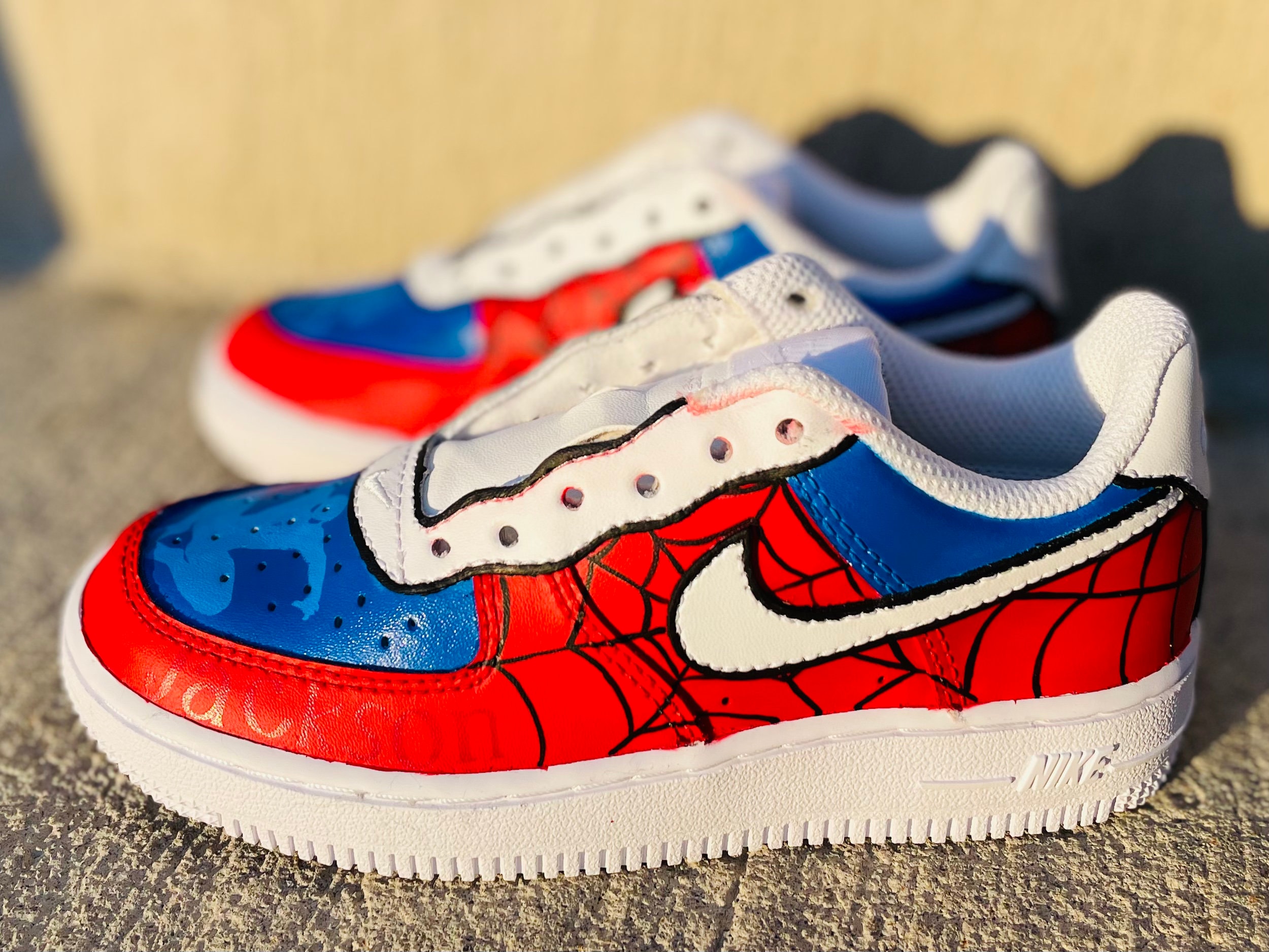 Custom Hand Painted Spider-man Shoes! - Etsy