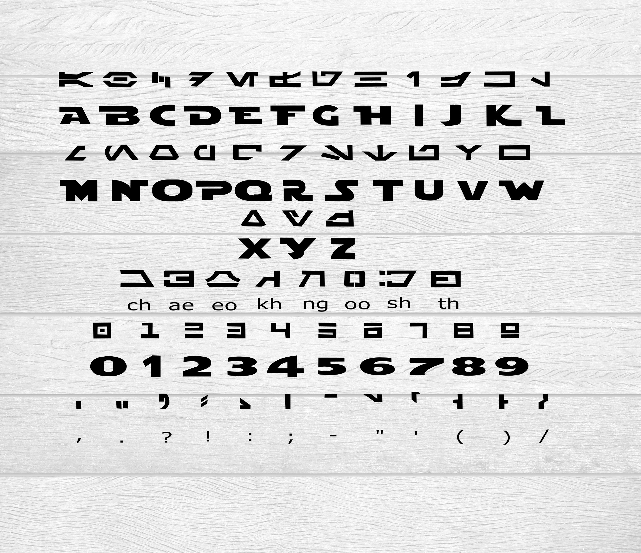 Aurebesh & Star Wars Font SVG Bundle / Cut File / Cricut / Inkscape ...