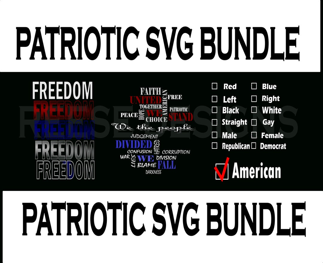 Patriotic SVG Bundle - Etsy