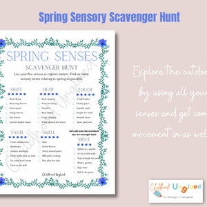 Spring Scavenger Hunt Printable | Nature Scavenger Hunt | Homeschool ...