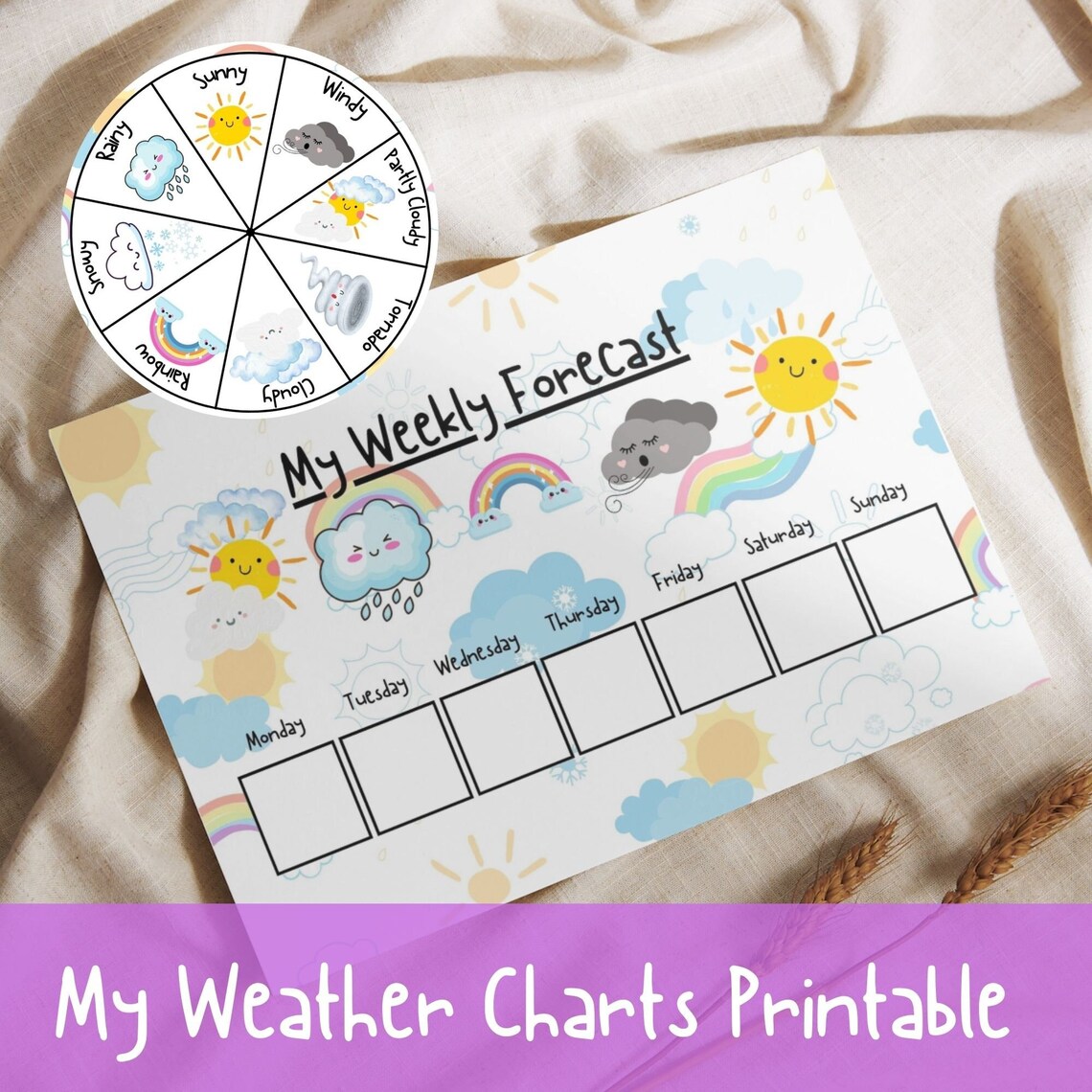 Weather Chart Printable | Kid's Printables | Homeschool Activities ...