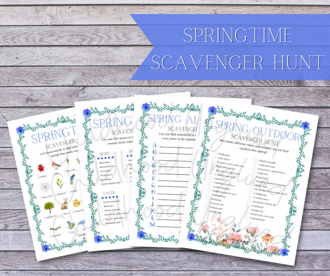 Spring Scavenger Hunt Printable | Nature Scavenger Hunt | Homeschool ...