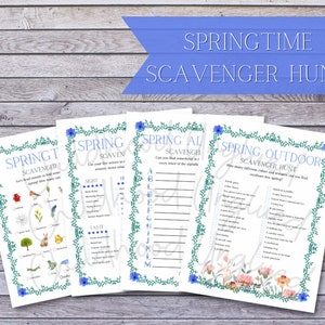 Spring Scavenger Hunt Printable | Nature Scavenger Hunt | Homeschool ...