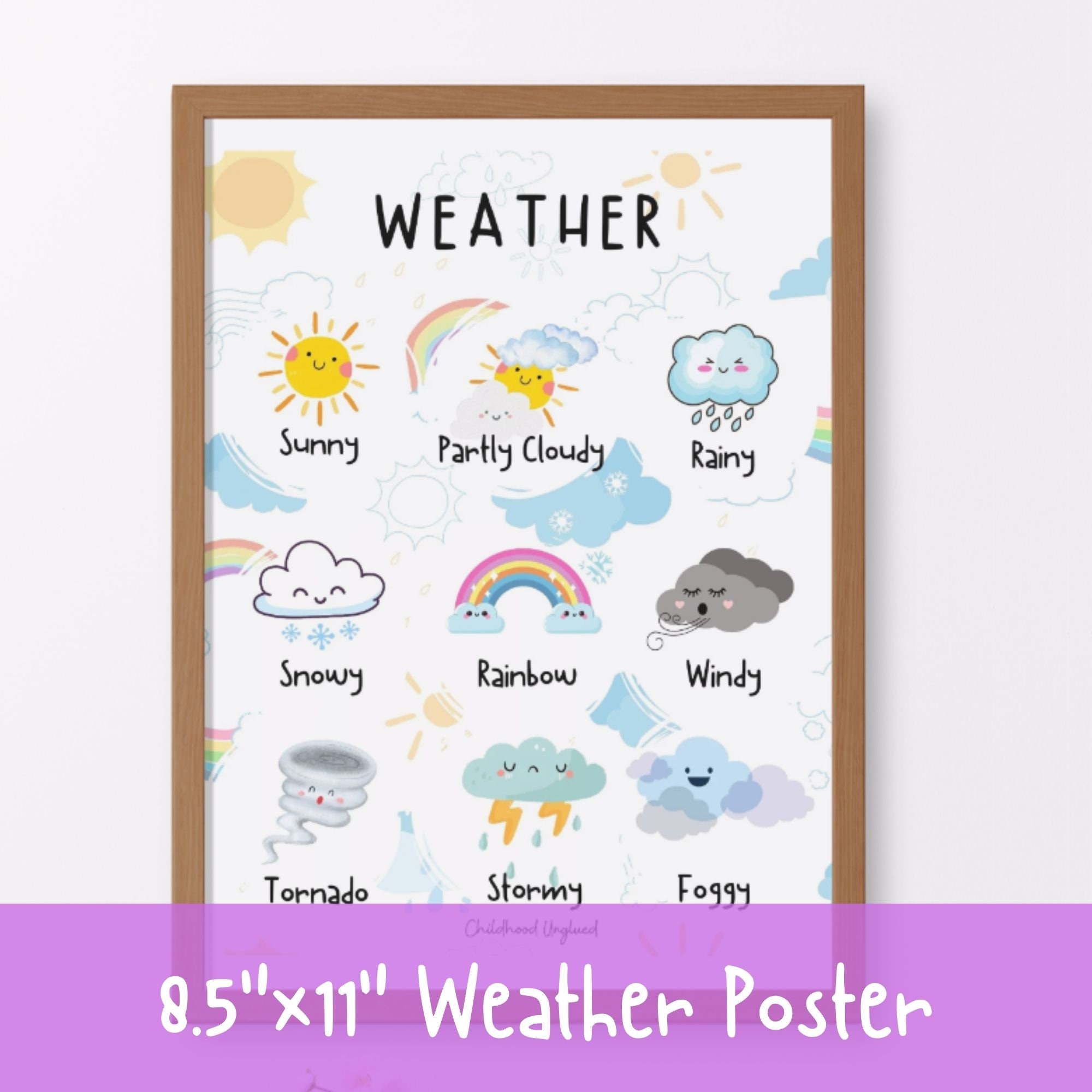 Weather Chart Printable Kid's Printables Homeschool Activities ...
