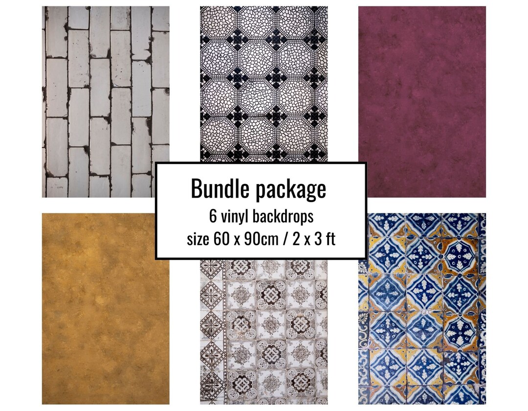 Backdrop Bundle of 6 Backdrops for Food and Product Photography and ...