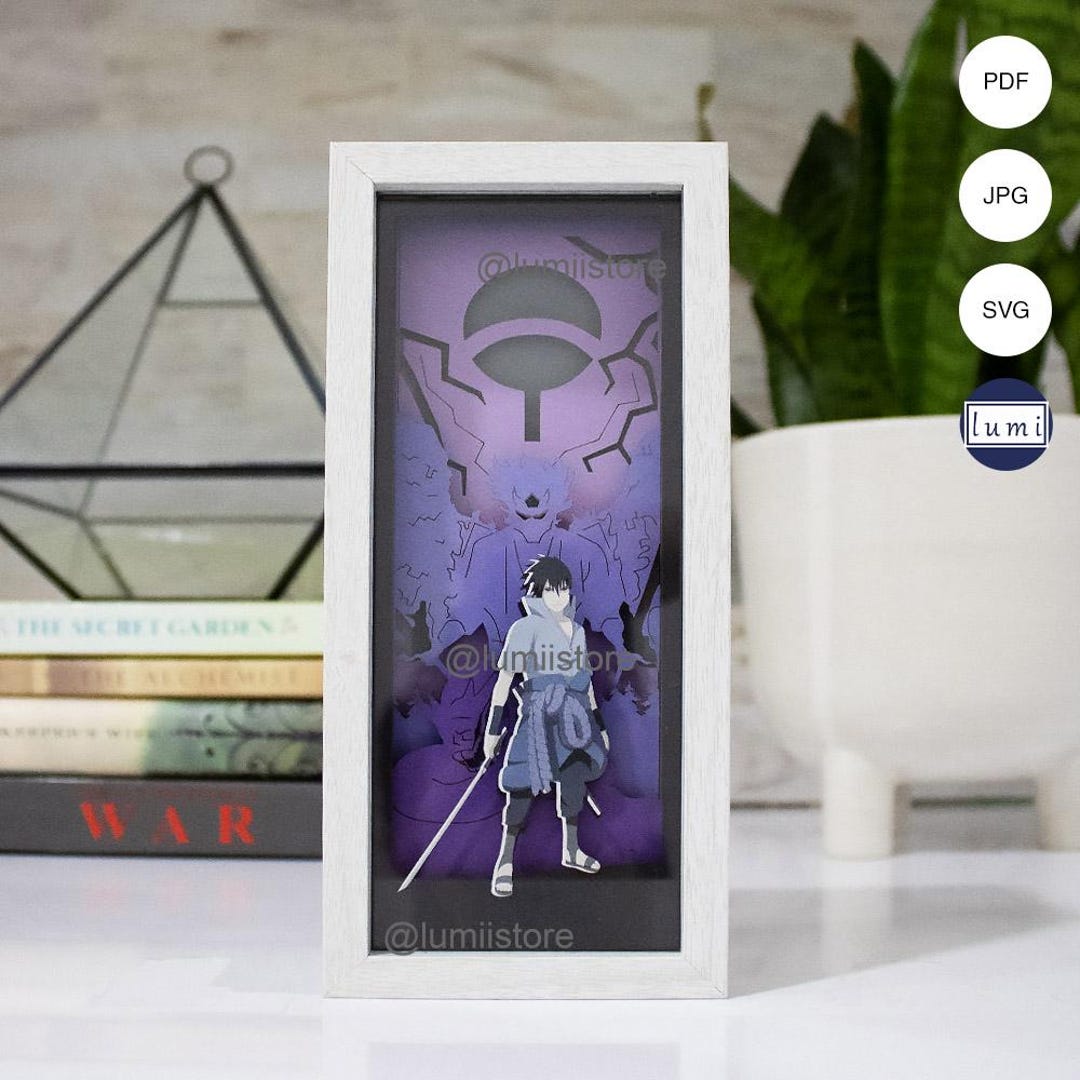 Anime Lightbox Template for Cricut Projects DIY, Silhouette Studio ...