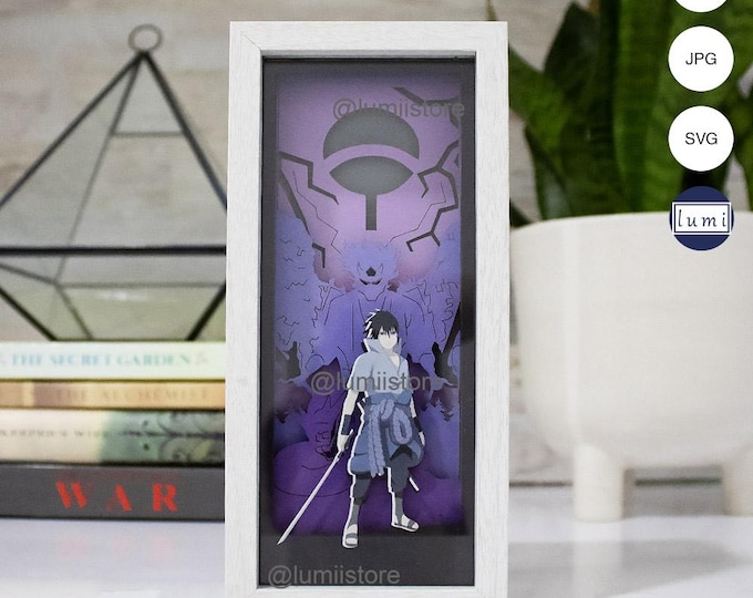 Anime Lightbox Template for Cricut Projects DIY, Silhouette Studio ...