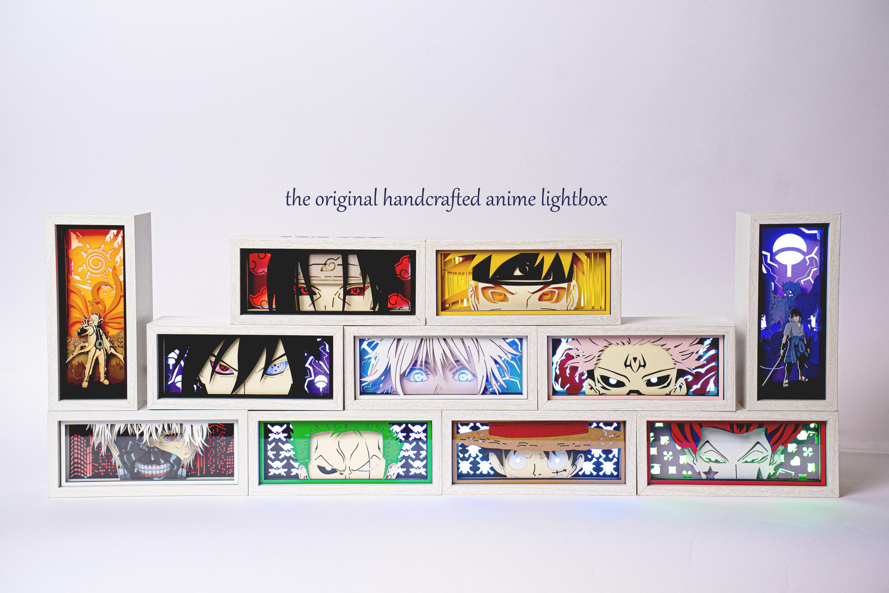 Anime Lightbox Template for Cricut Projects DIY, Silhouette Studio ...