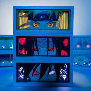 Anime Lightbox Template for Cricut Projects DIY, Silhouette Studio ...