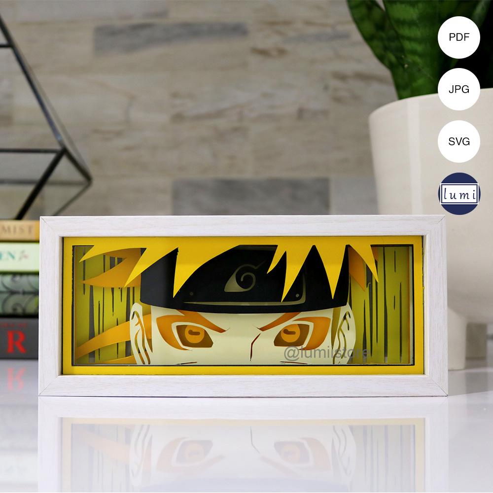 Anime Lightbox Template for Cricut Projects DIY, Silhouette Studio ...
