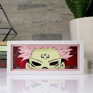 Handcrafted Anime LED Lightbox | Jujutsu Kaisen Inspired - Etsy