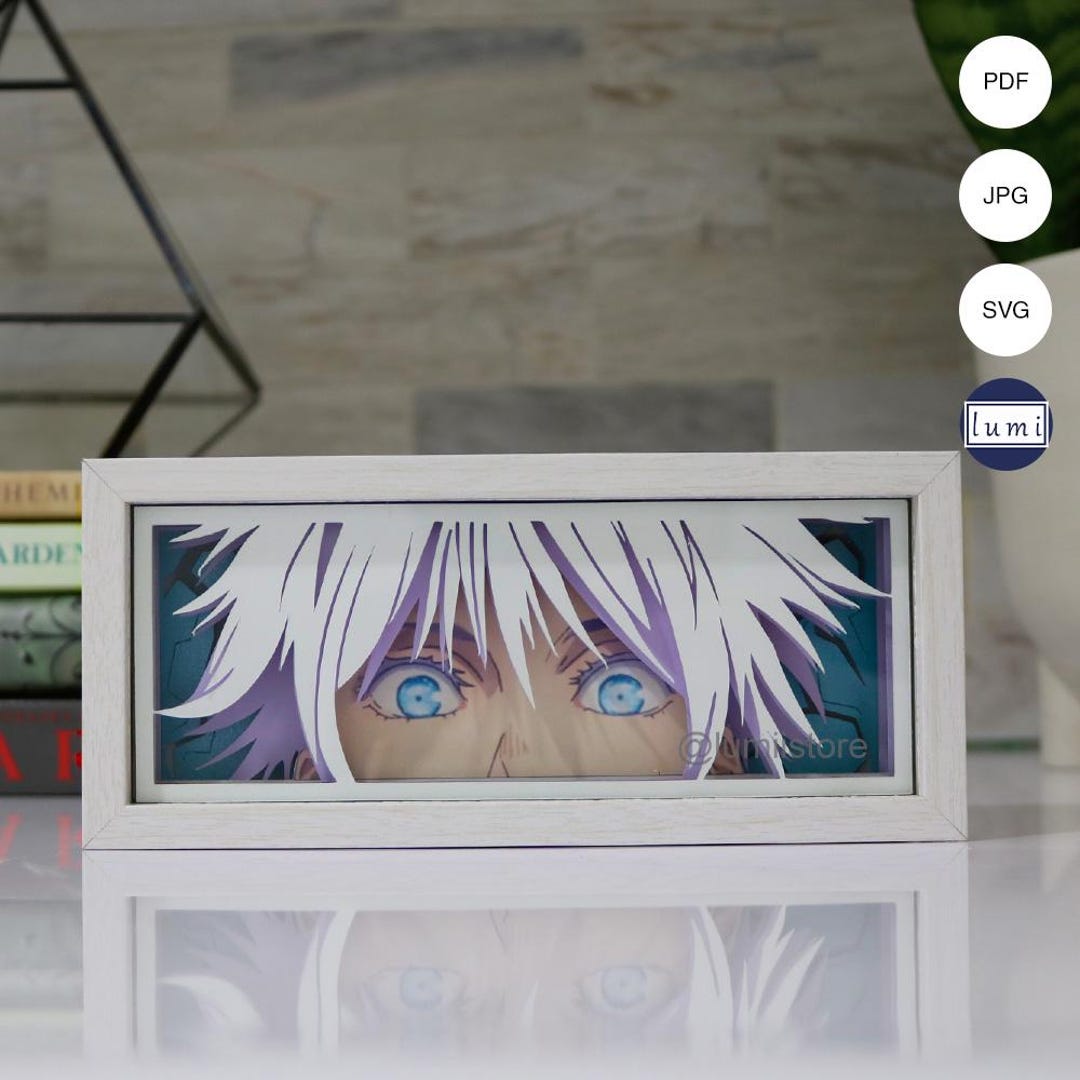 Anime Lightbox Template for Cricut Projects DIY, Silhouette Studio ...