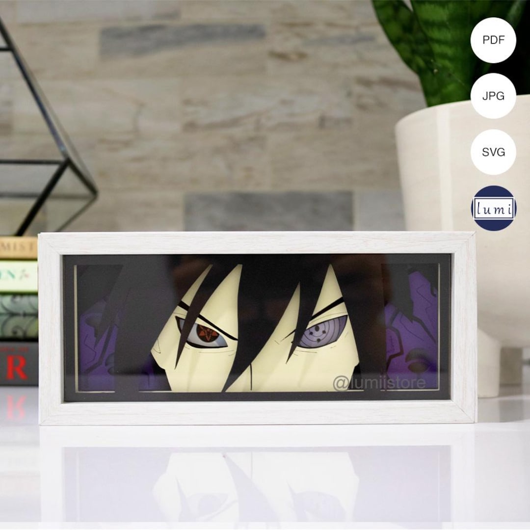 Anime Lightbox Template for Cricut Projects DIY, Silhouette Studio ...