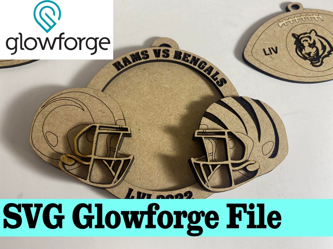 SVG Glowforge File, Football Ai and SVG File. Customizable. - Etsy