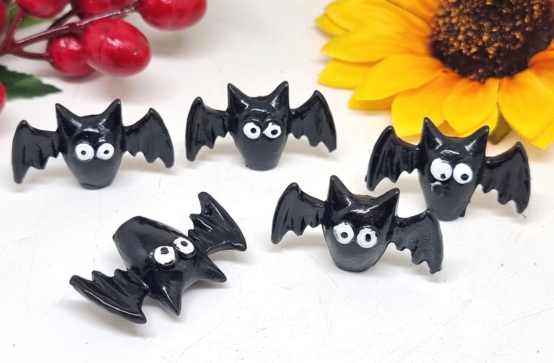 5 Pcs Halloween Bat Set, Mini Halloween Ghost Bat Decoration, Mini Bat ...