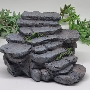 Hand-painted Resin Rock Stairs: Miniature Fairy Garden Decor (4 Inch ...