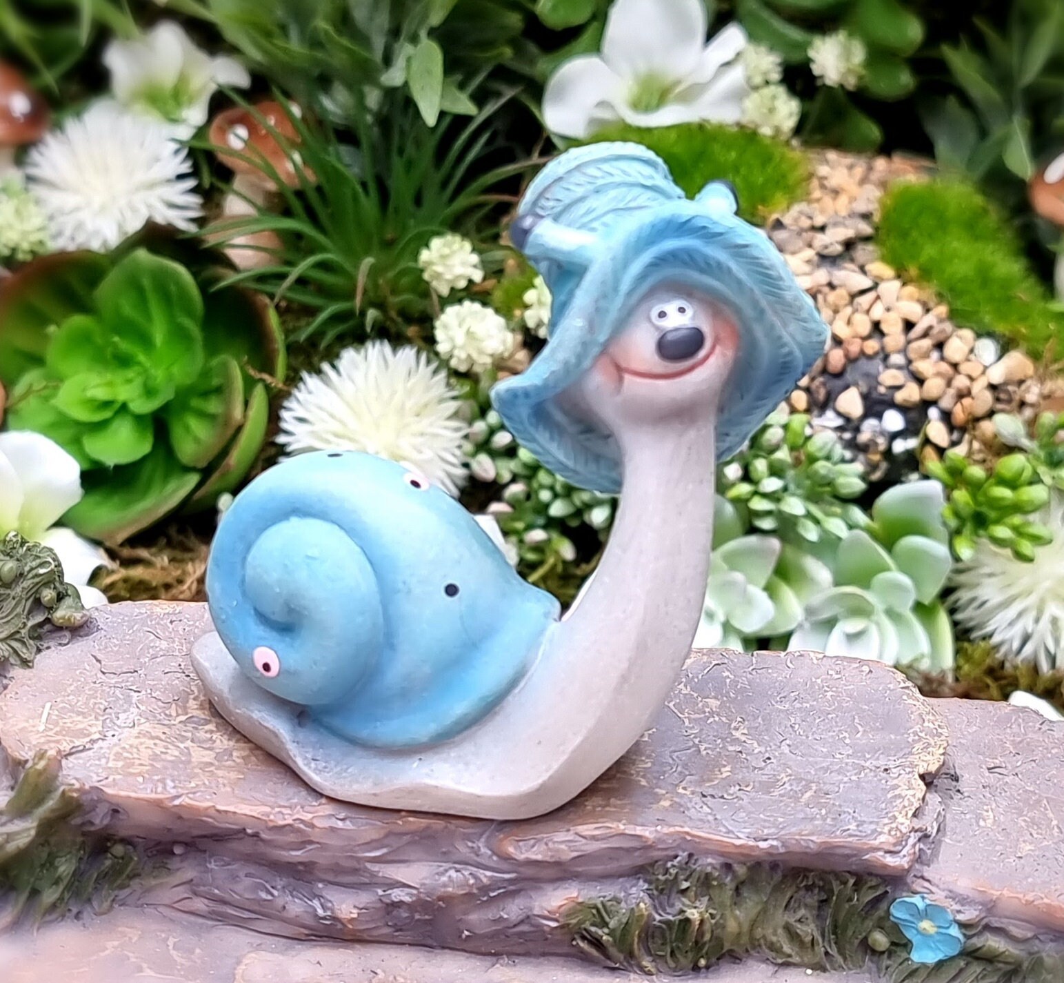 276x197 Boy & Girl Snail Sculpture Figure Plant - Etsy