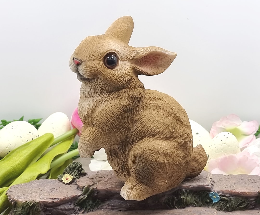 Easter Bunny Figurine, Easter Figurine, Bunny, Rabbit Figurine, Easter ...