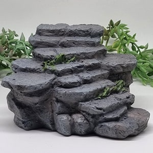 Hand-painted Resin Rock Stairs: Miniature Fairy Garden Decor (4 Inch ...